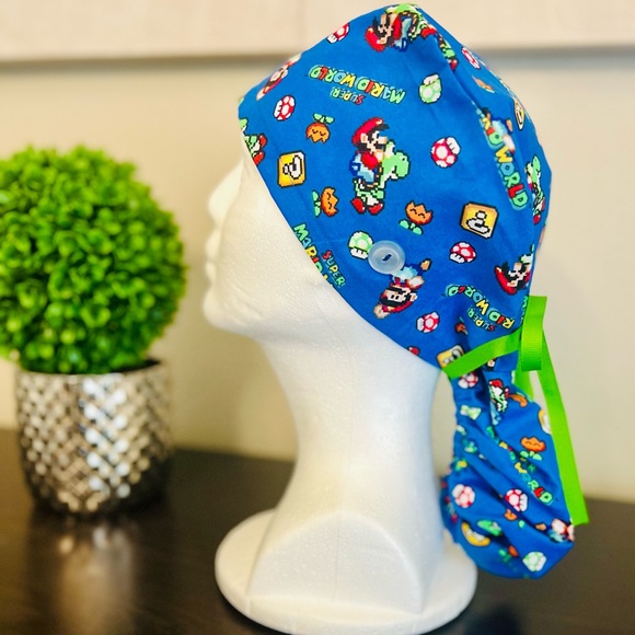 Accessories | Super Mario Scrub Surgical Cap | Poshmark